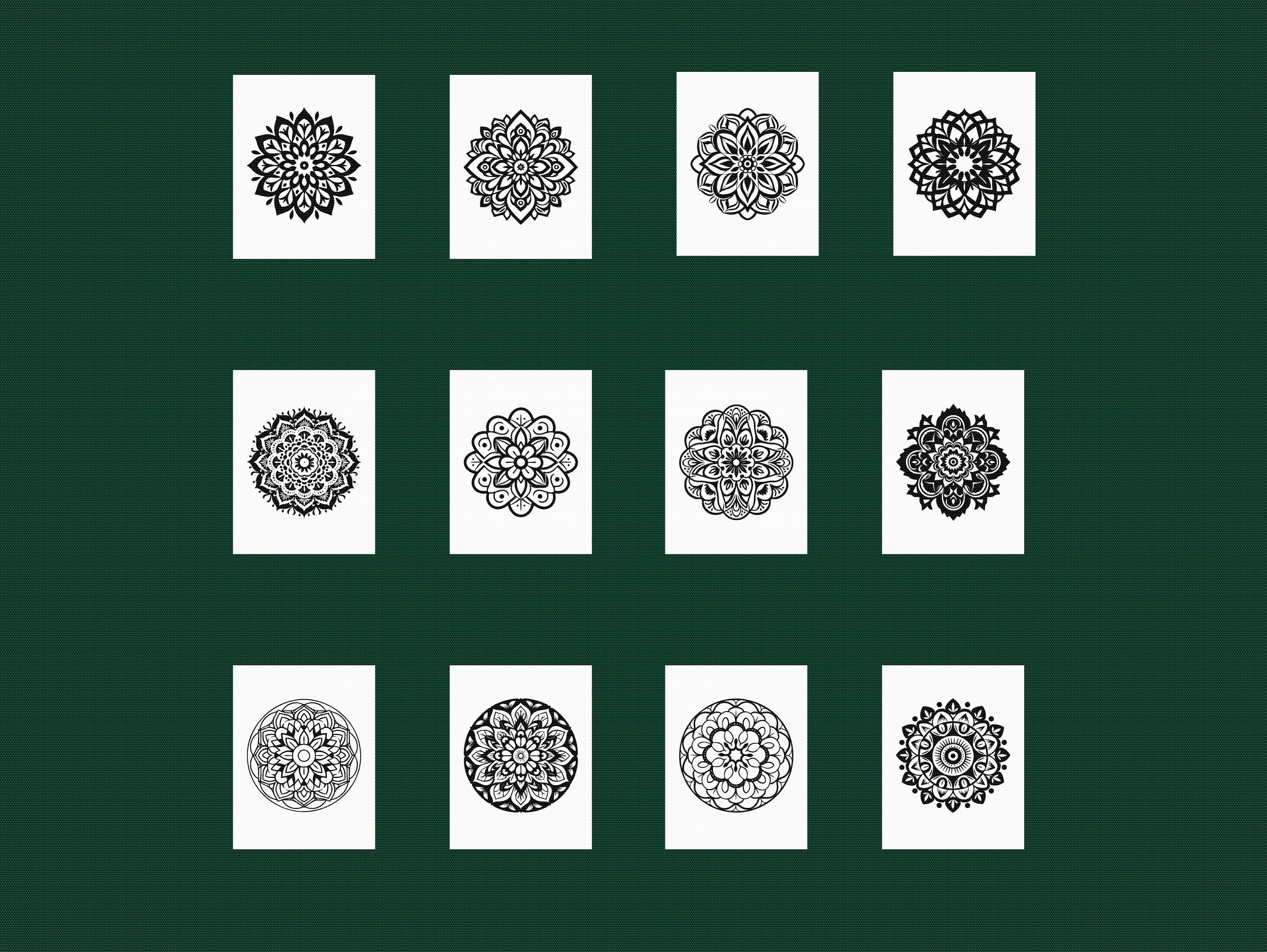 Mandala Coloring Pages Bundle by Prompt Design Art - Etsy