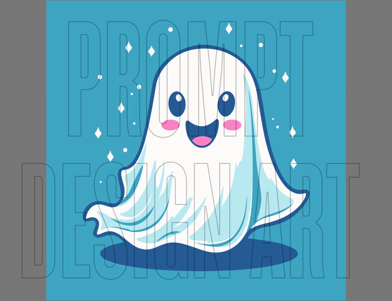 Friendly Ghost SVG Clipart | Cute Halloween Ghost Clipart, Ghost Cricut ...