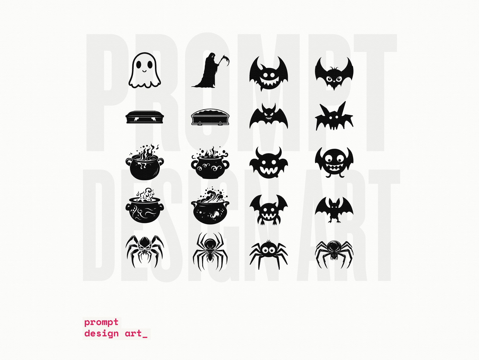 Ultimate Halloween SVG Clip Art Bundle, Silhouette SVG Bundle, Cut ...