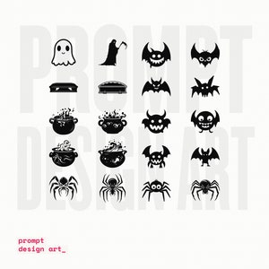 Ultimate Halloween SVG Clip Art Bundle, Silhouette SVG Bundle, Cut ...