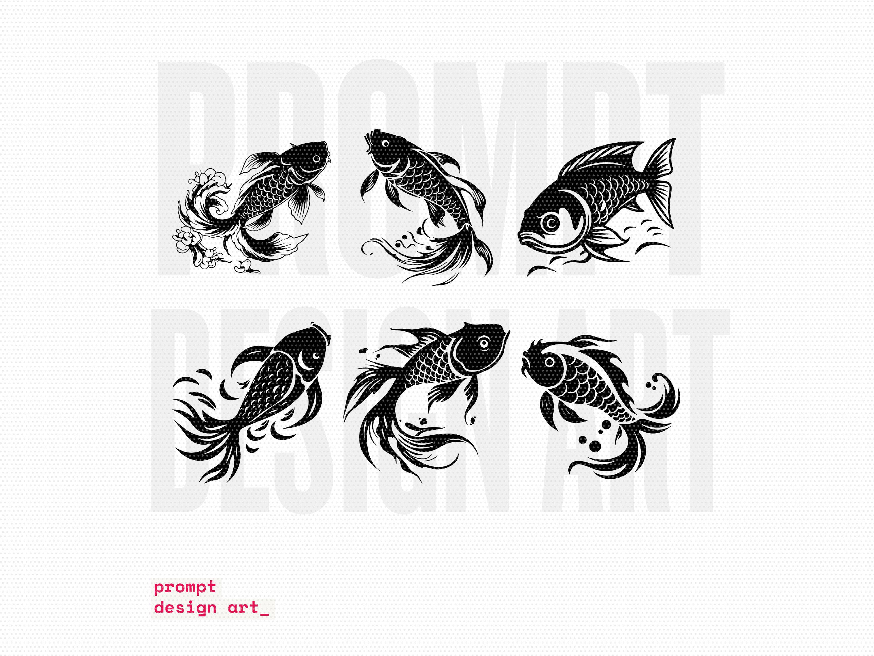 18 Koi Fish SVG Bundle by Prompt Design Art - Etsy