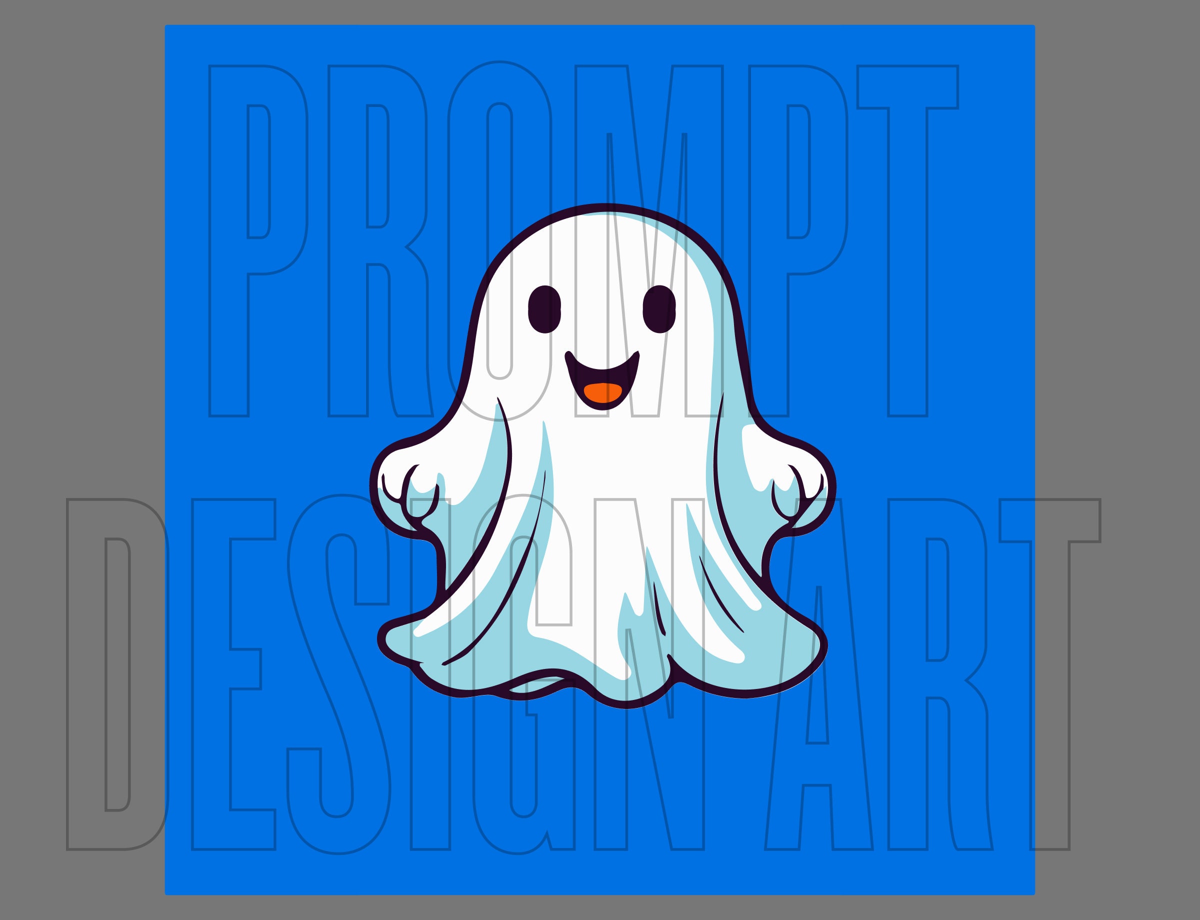 Friendly Ghost SVG Clipart, Cute Halloween Ghost Clipart, Ghost Cut ...