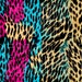 Neon Jaguar, 4 Seamless Jaguar Animal Print Patterns, Animal Print ...