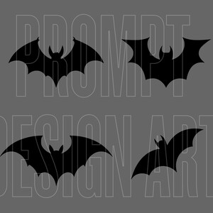 Bat SVG Bundle | Halloween Bat Clipart, Halloween Bat Silhouette Cricut ...