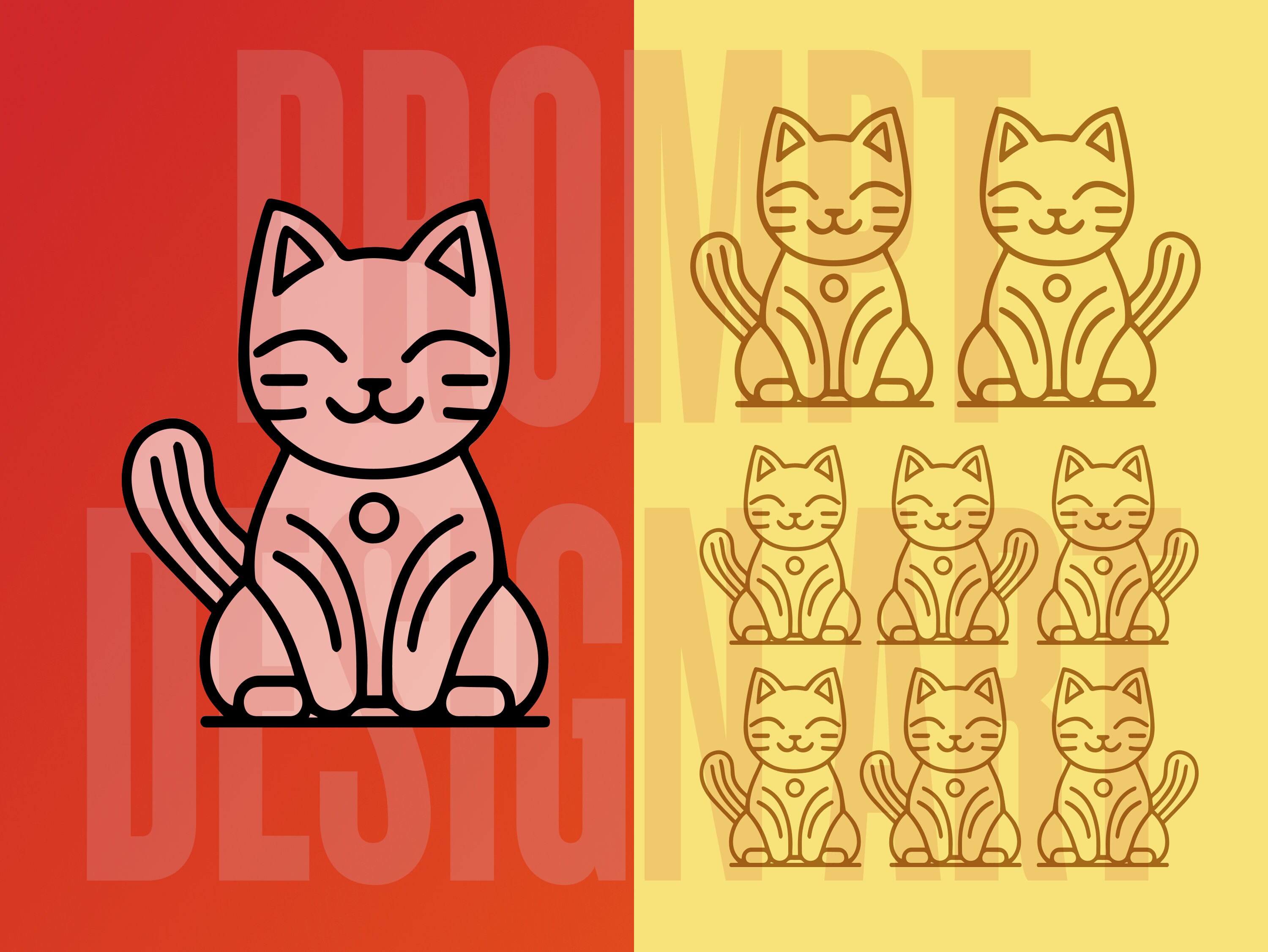Lucky Cat SVG, Fortune Cat, Good Luck Charm, Digital Download, DIY ...