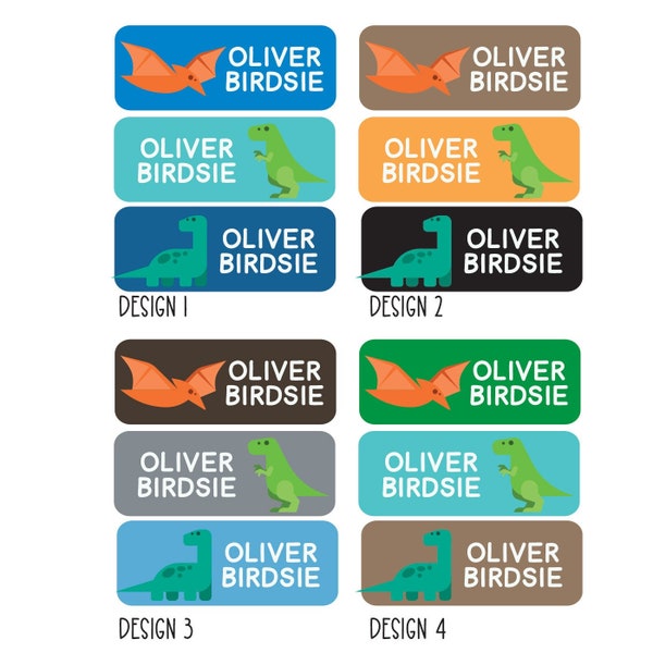 Dinosaur Labels - Etsy