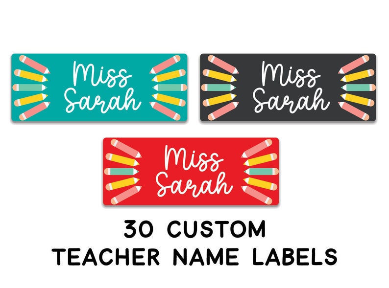 Teacher Labels Teacher Book Labels Teacher School Supplies Labels ...