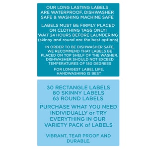 Custom School Supply Labels for Pre-k Elementary Middle | Personalized ...