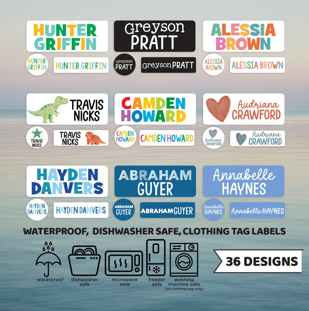 Custom School Supply Labels for Pre-k Elementary Middle | Personalized ...