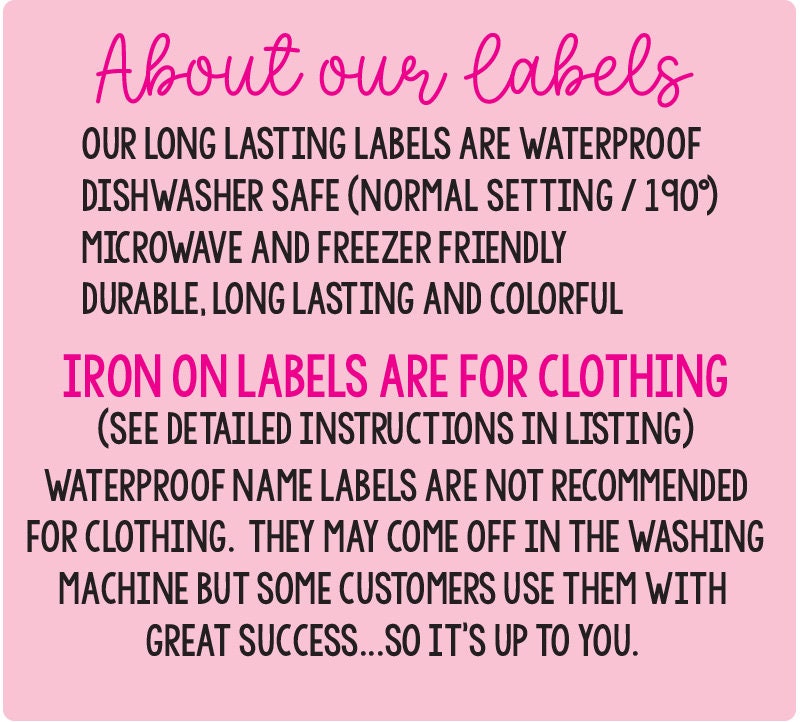 Daycare Name Labels School Supply Labels Personalized Etsy