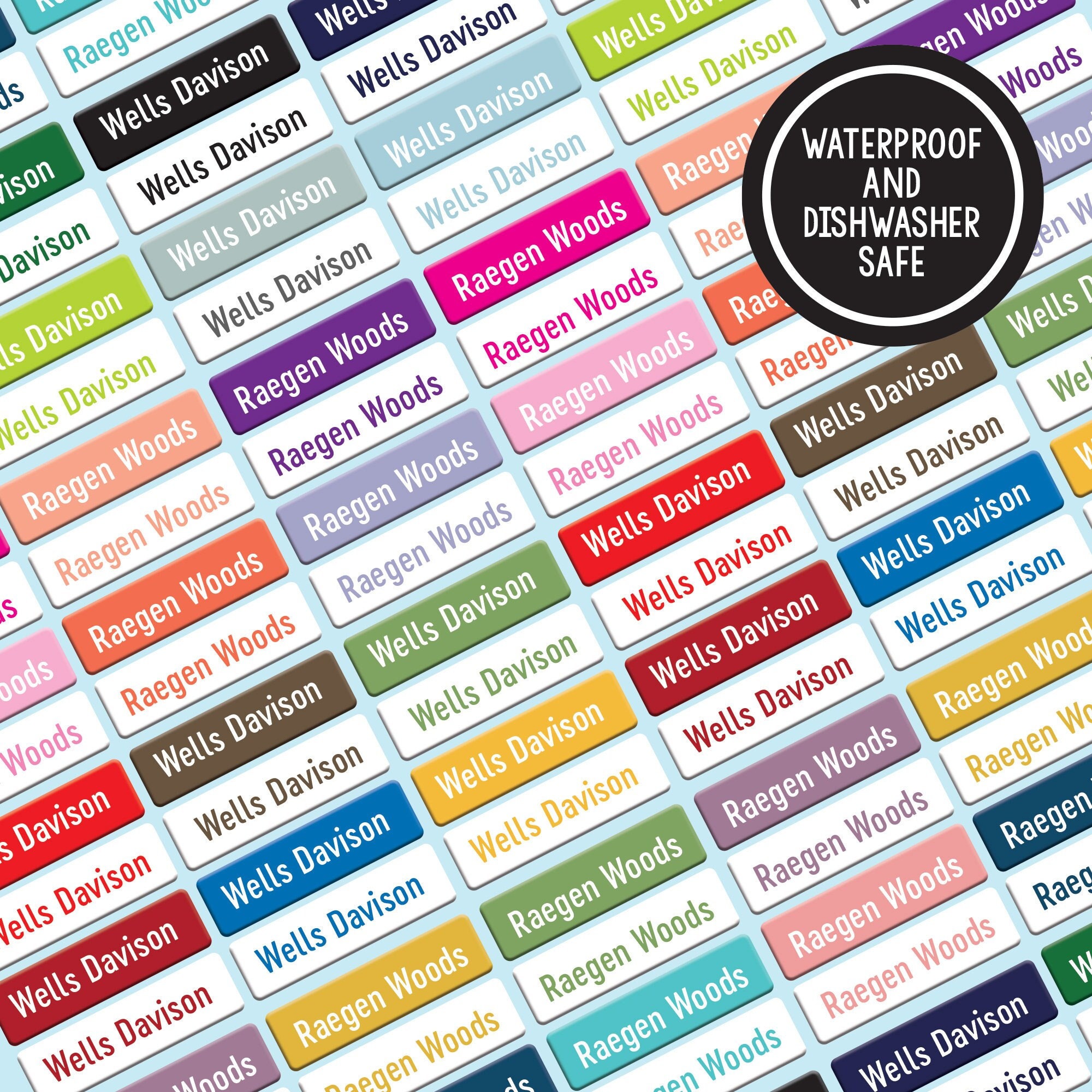 Custom Name Labels for Daycare, School and Camp | Personalized Skinny ...