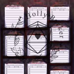 Corrupted Dnd 5e Character Sheet 3pg PDF Warlock - Etsy UK