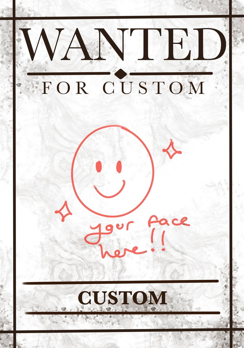 Custom WANTED Poster Hand-drawn Portrait Medieval, Fantasy, LARP, D&D ...