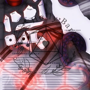 Corrupted Dnd 5e Character Sheet 3pg PDF Warlock - Etsy UK