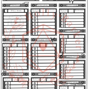 Book Keeper Dnd 5e Character Sheet 3pg PDF Dark Academia, Wizard ...
