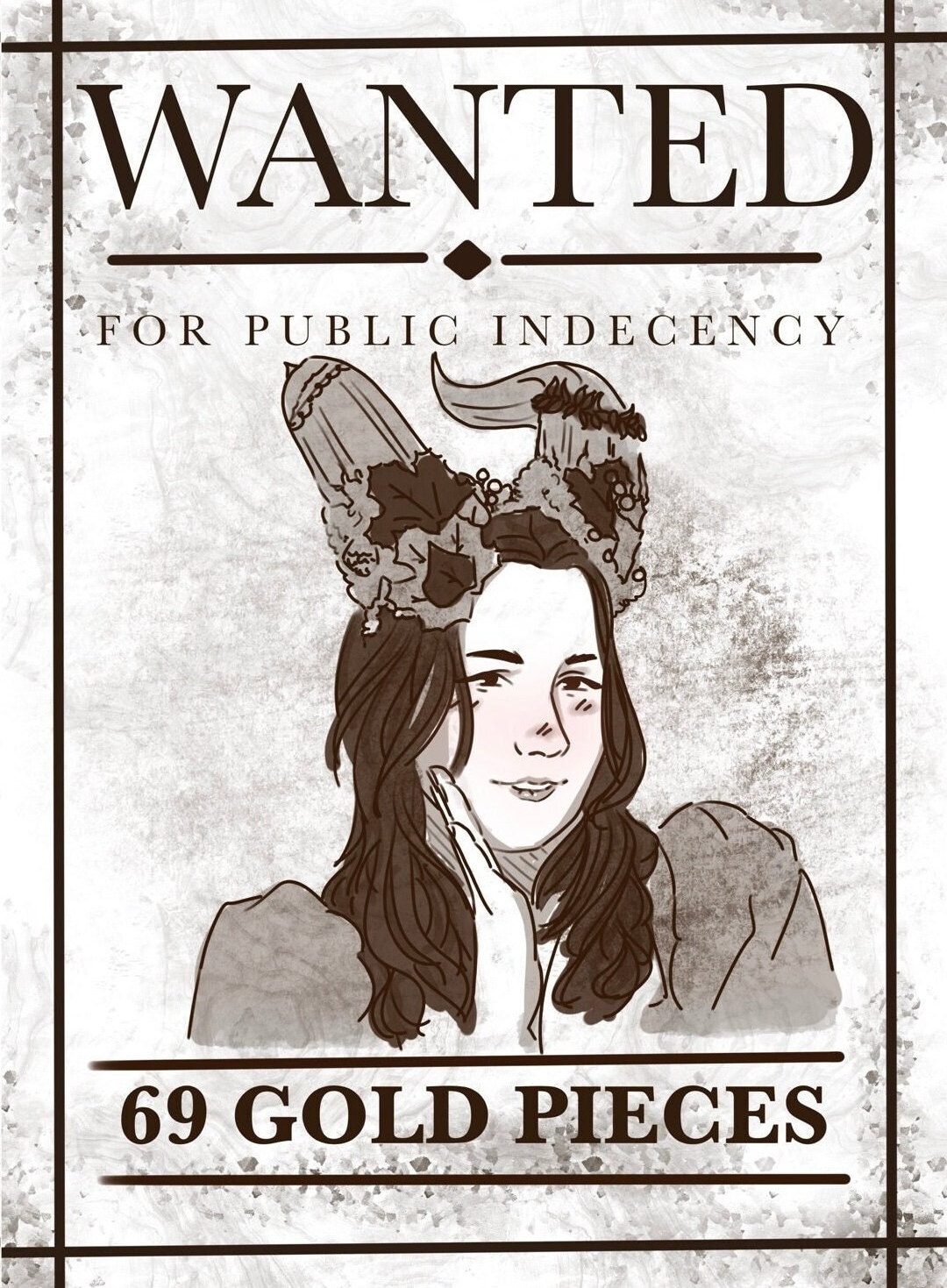Custom WANTED Poster Hand-drawn Portrait Medieval - Etsy
