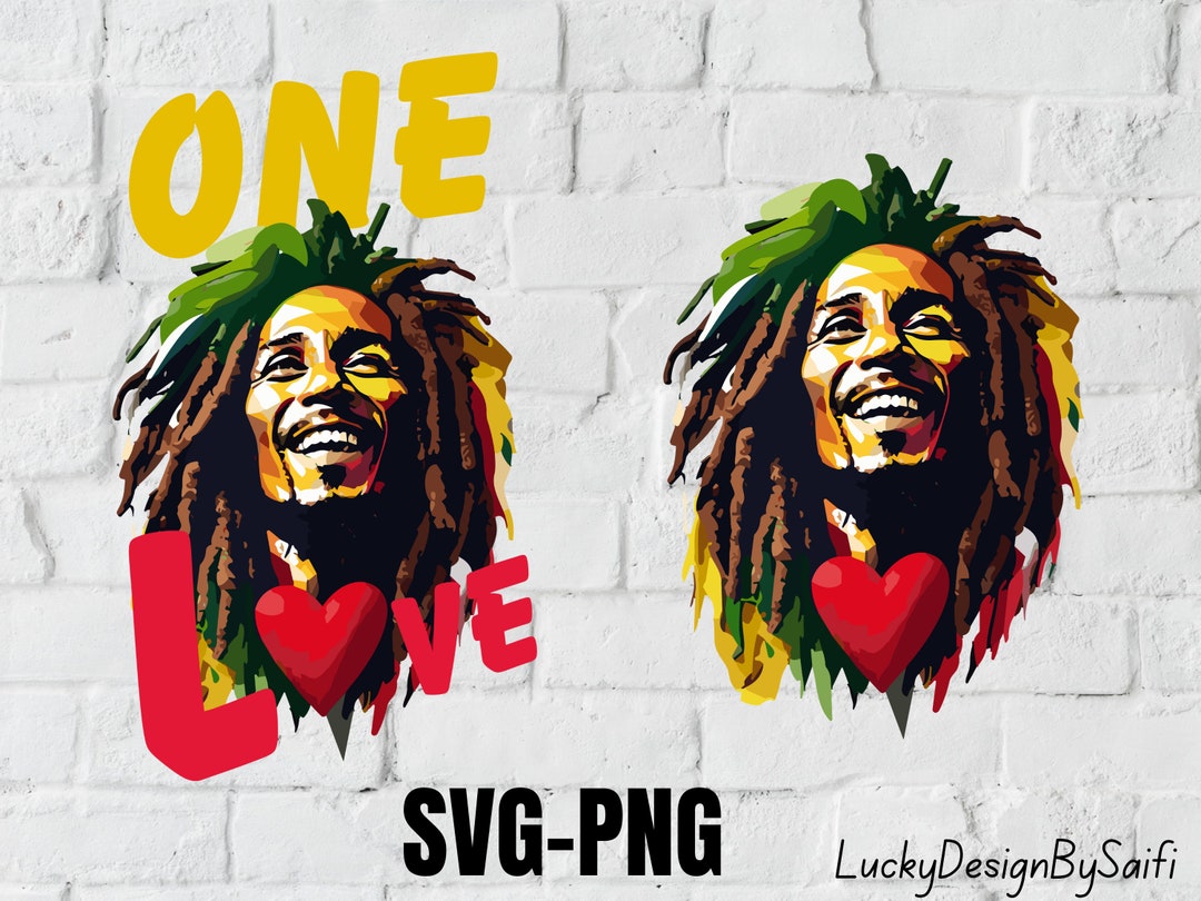 One Love Svg, Africa, Bob Marley Svg, PNG, Reggae Music Lover Svg, Afro ...
