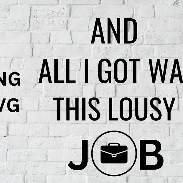 All I Got Was This Lousy Shirt - Etsy