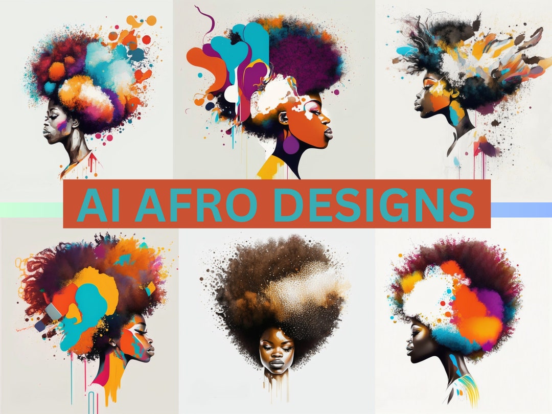 Ai Afro Designs, Afro Woman, Afro Art, Afro Girl, Ai Afro Woman, Ai Art ...