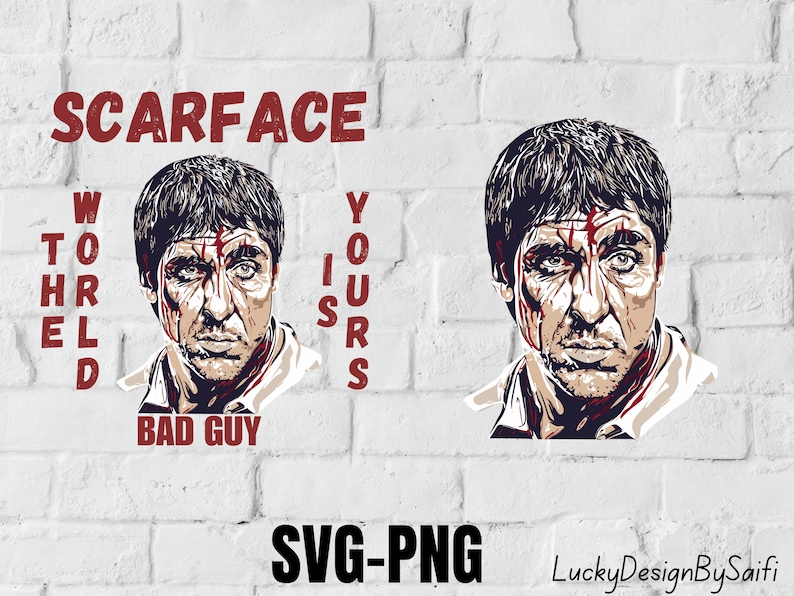 Scarface Svg, Scarface Png, Tony Montana, Al Pacino, Scarface Shirt ...