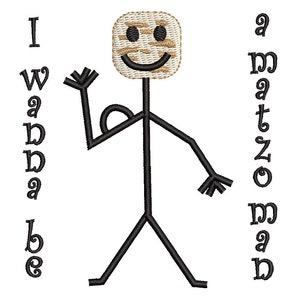 Matzo Man! Embroidery Pattern - Etsy