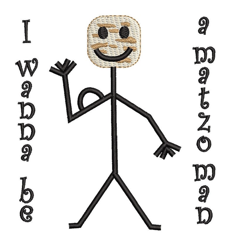 Matzo Man! Embroidery Pattern - Etsy