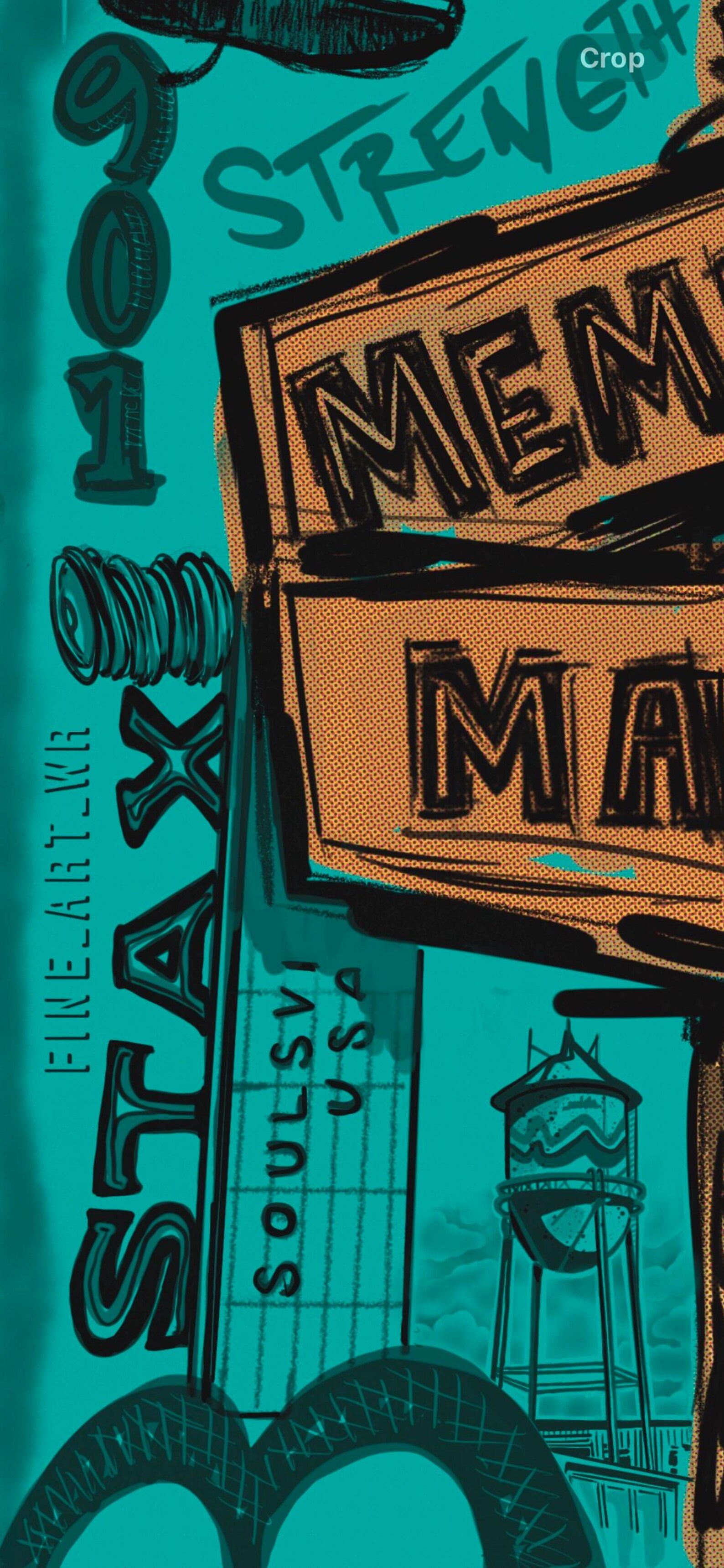 Memphis Way/mane Street: Digital Print - Etsy