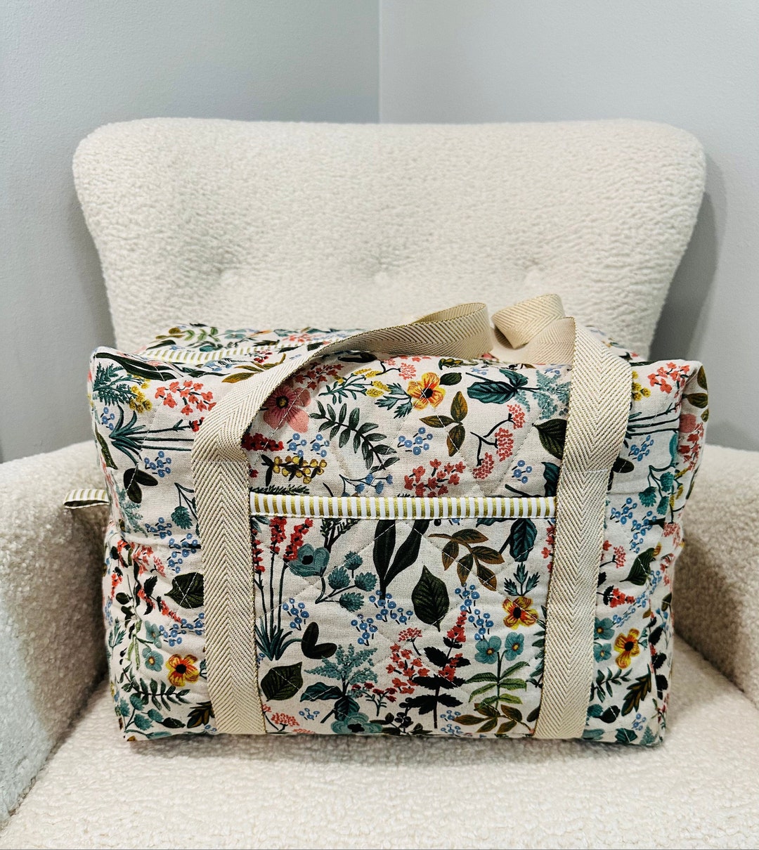 Rifle Paper Co., Weekender Bag, Amalfi, Florals, Floral Quilted Bag ...
