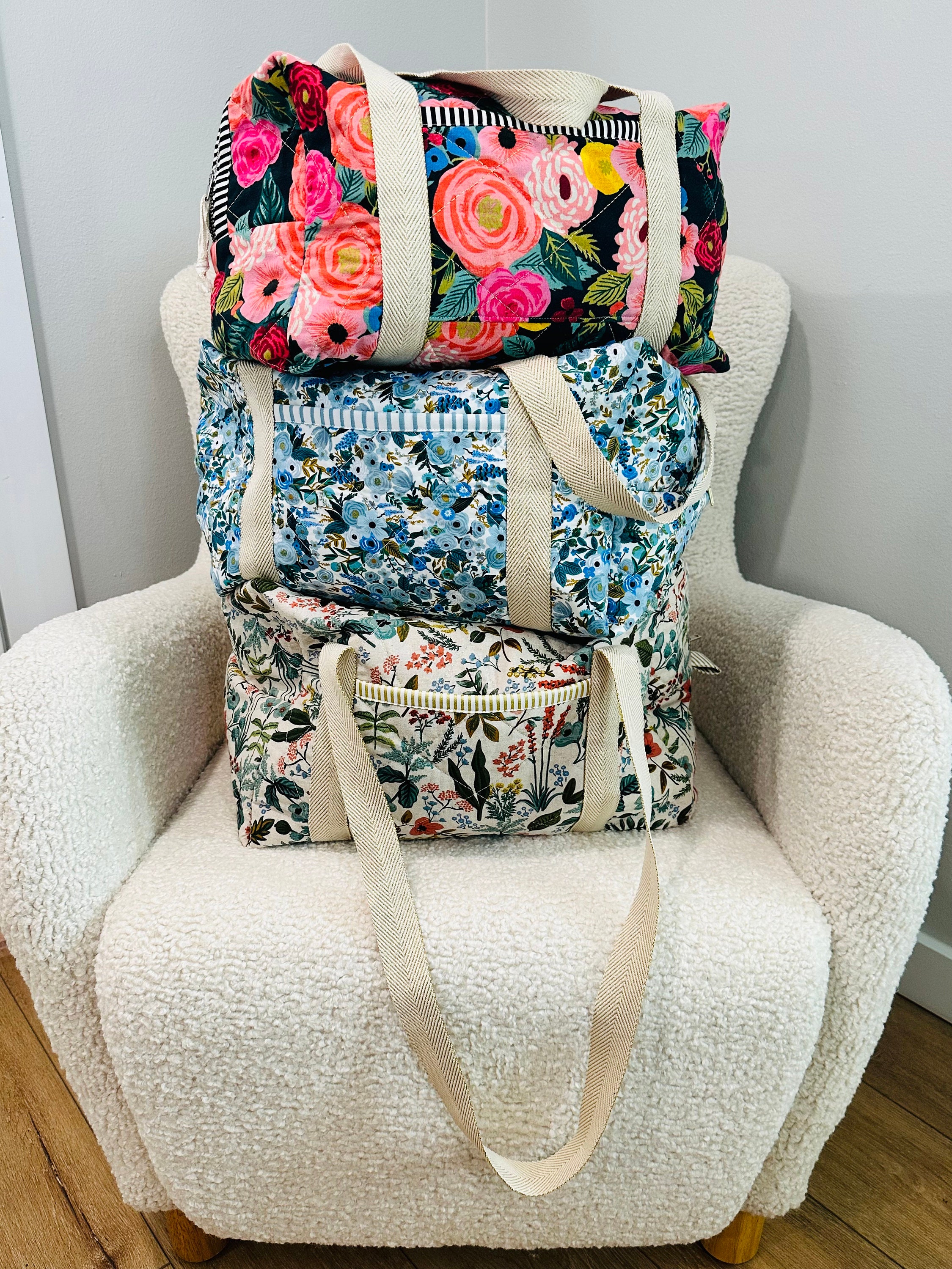 Rifle Paper Co., Weekender Bag, Amalfi, Florals, Floral Quilted Bag ...