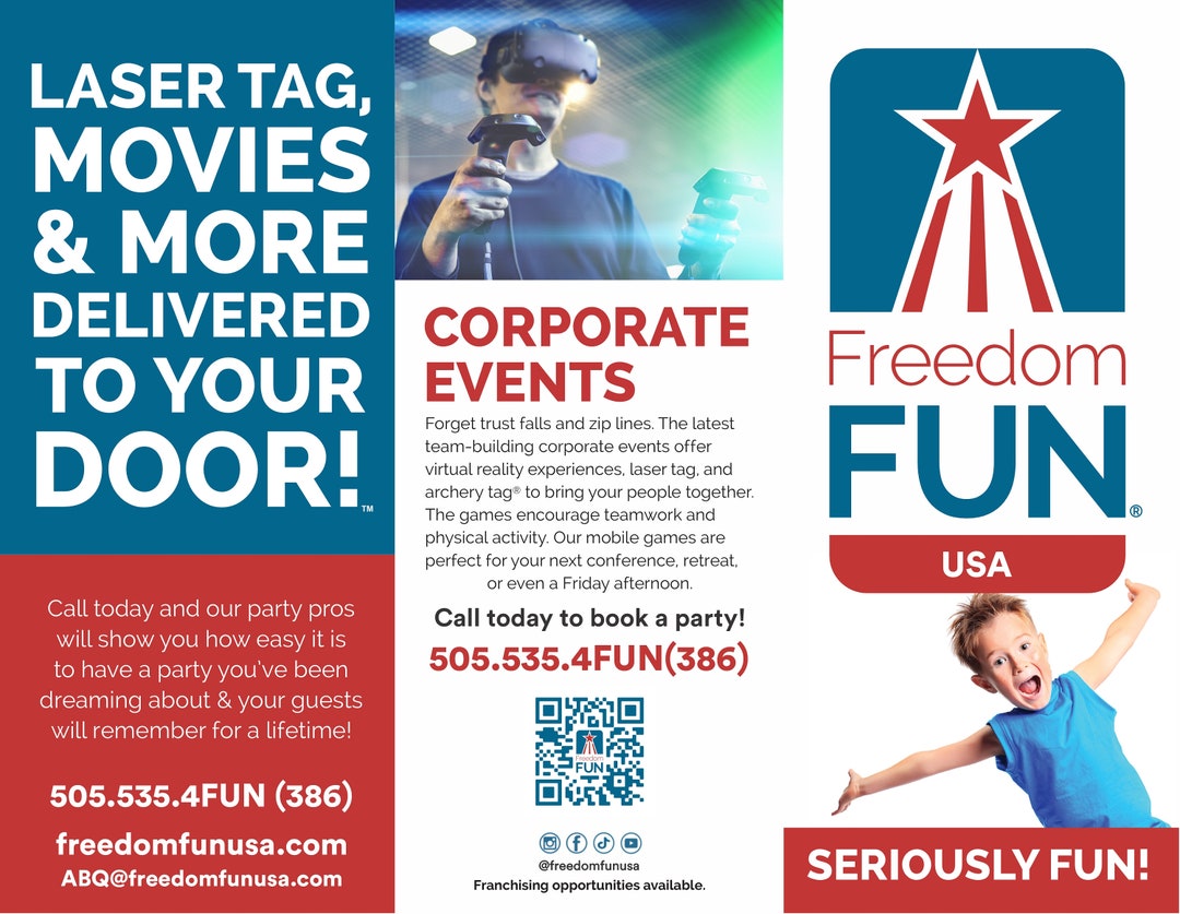 Freedom Fun Brochures ABQ - Etsy