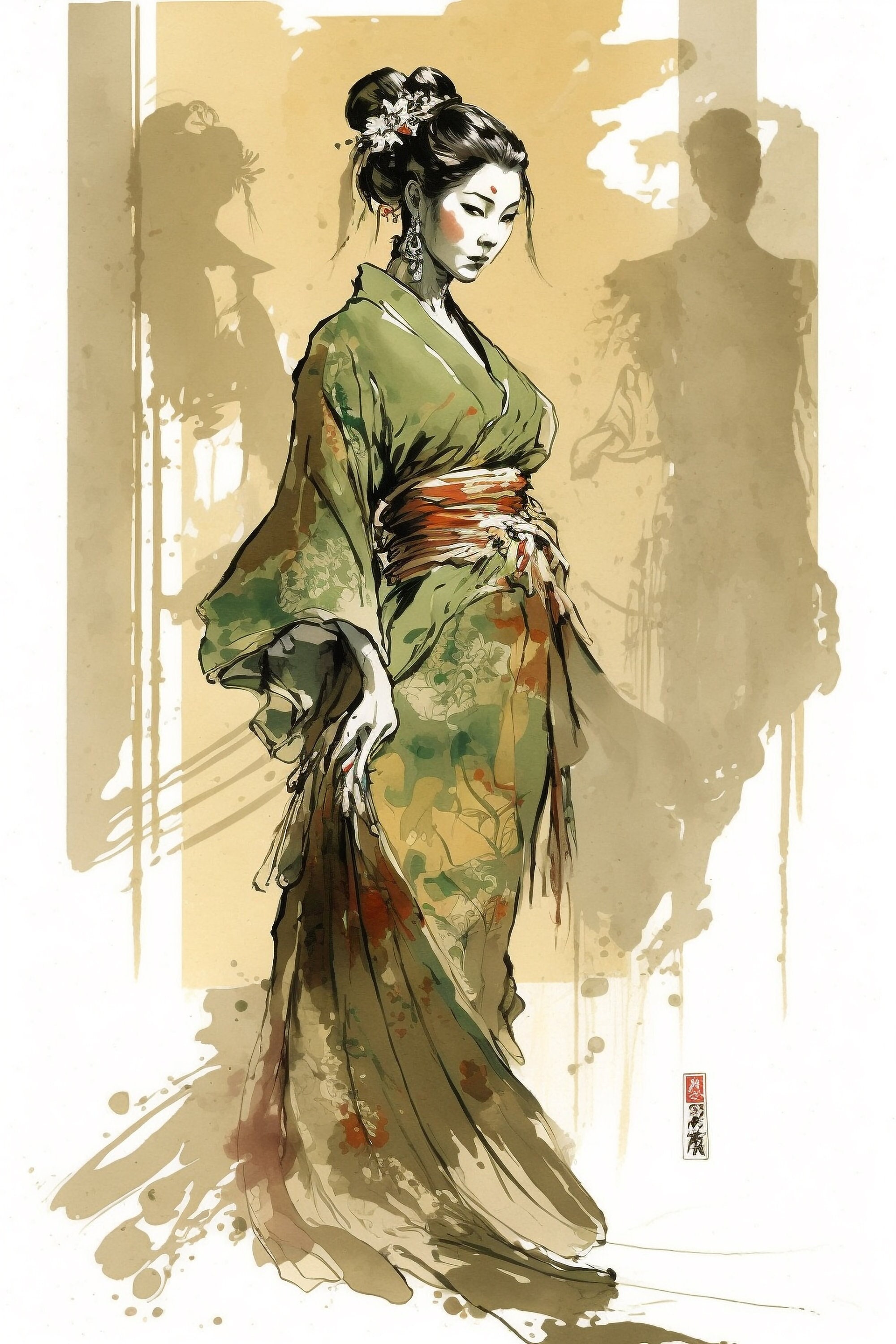 Geisha Drawing