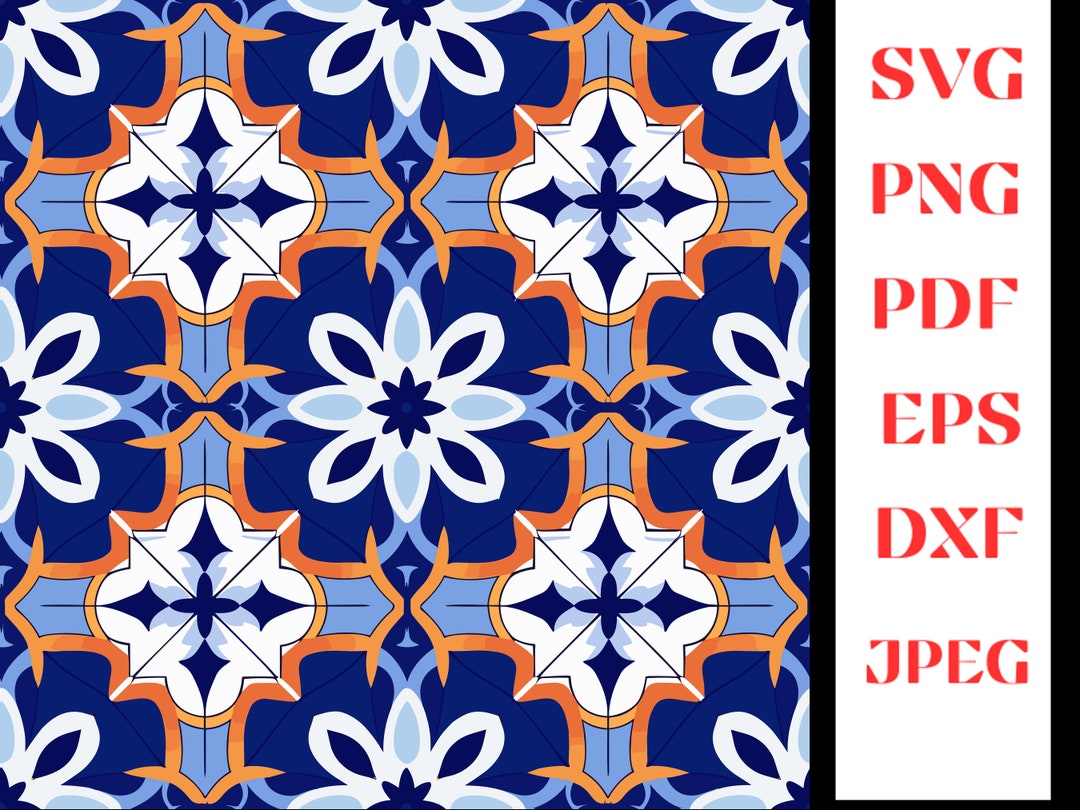Moroccan Pattern SVG Digital Paper SVG Seamless Pattern Comercial Use ...