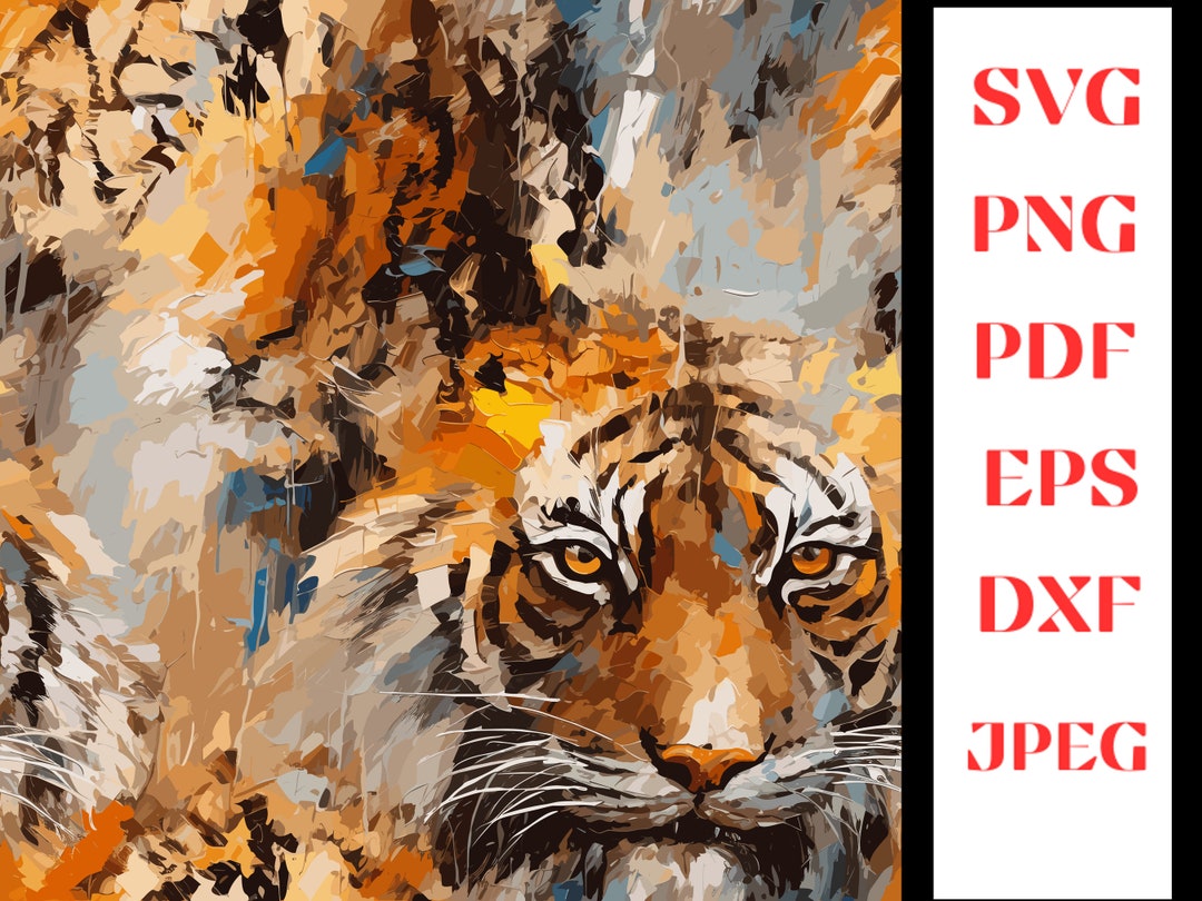 Tiger Pattern SVG Digital Paper SVG Seamless Pattern Comercial Use ...