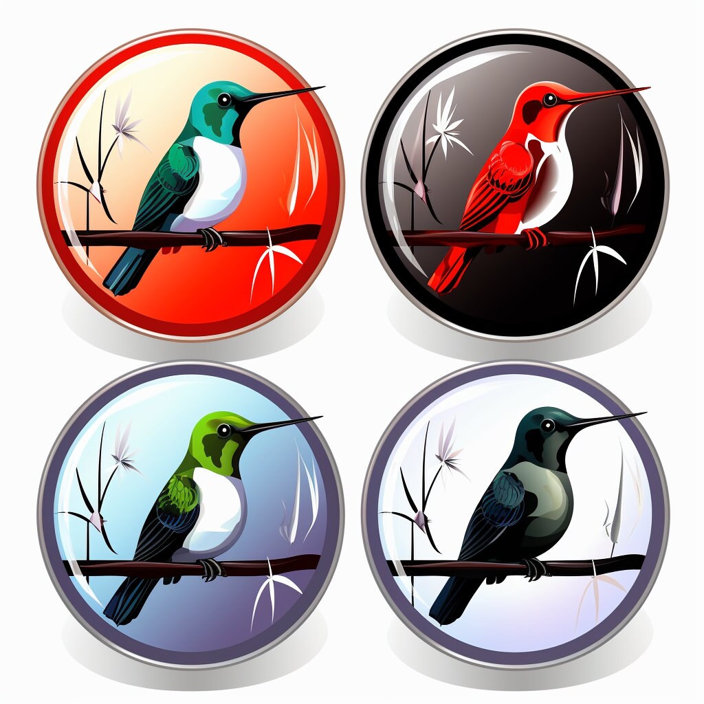 34 Hummingbird Bundle Svg Color / Hummingbird Clip Art SVG ...