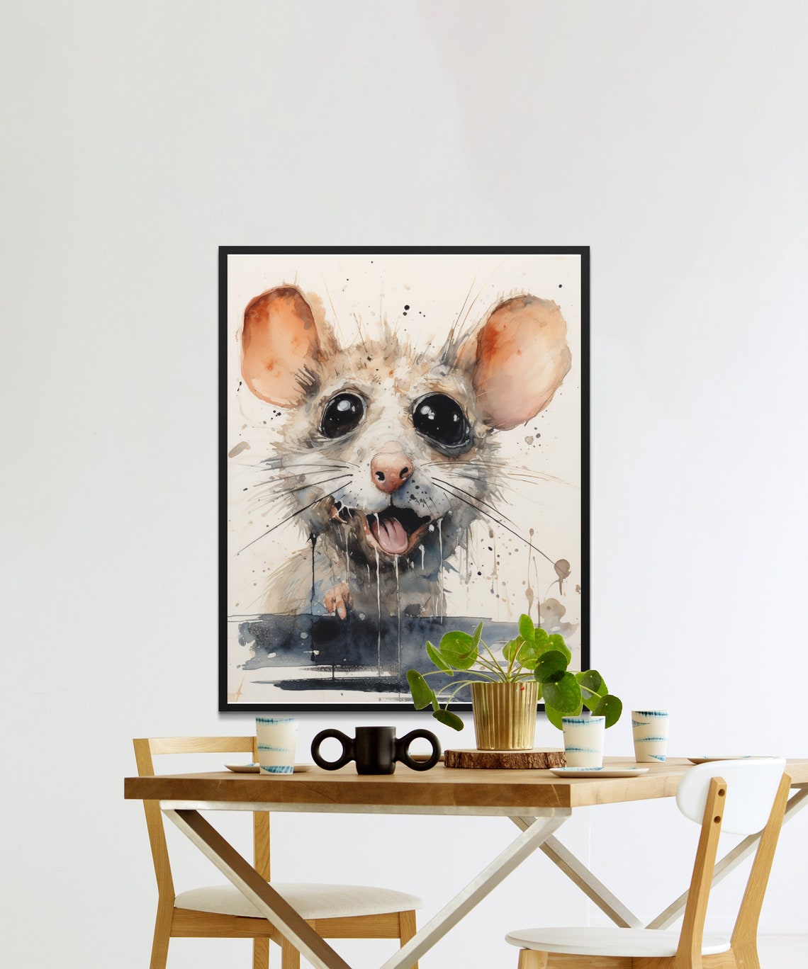 Funny Hamster Poster SVG Wall Art Digital Printable SVG Cartoon Poster ...