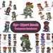 650 Cartoon Mega Bundle Clipart PNG. Funny and Cute Cartoon Characters ...