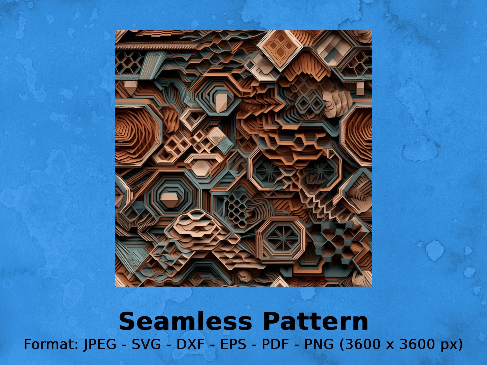 Geometric Forms Pattern SVG Digital Paper SVG Seamless Pattern ...