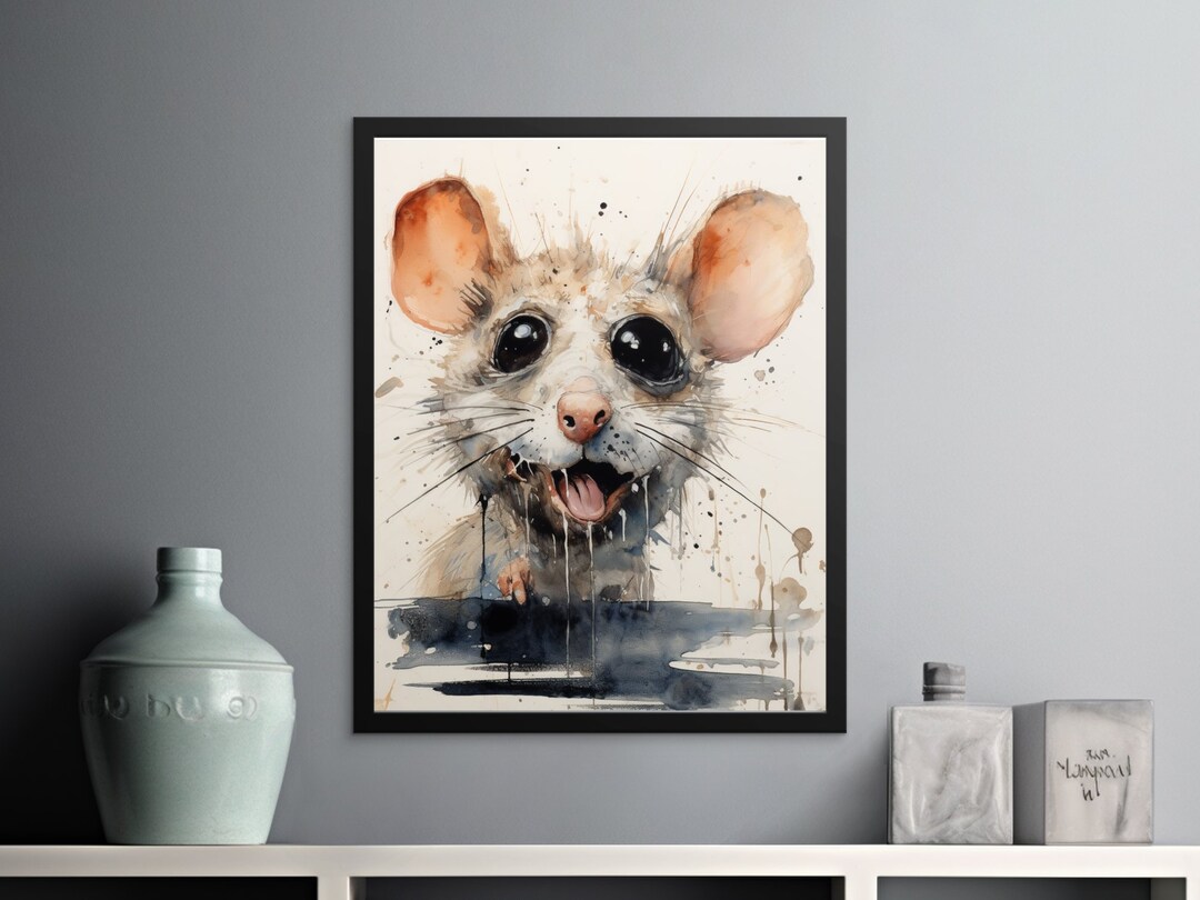 Funny Hamster Poster SVG Wall Art Digital Printable SVG Cartoon Poster ...