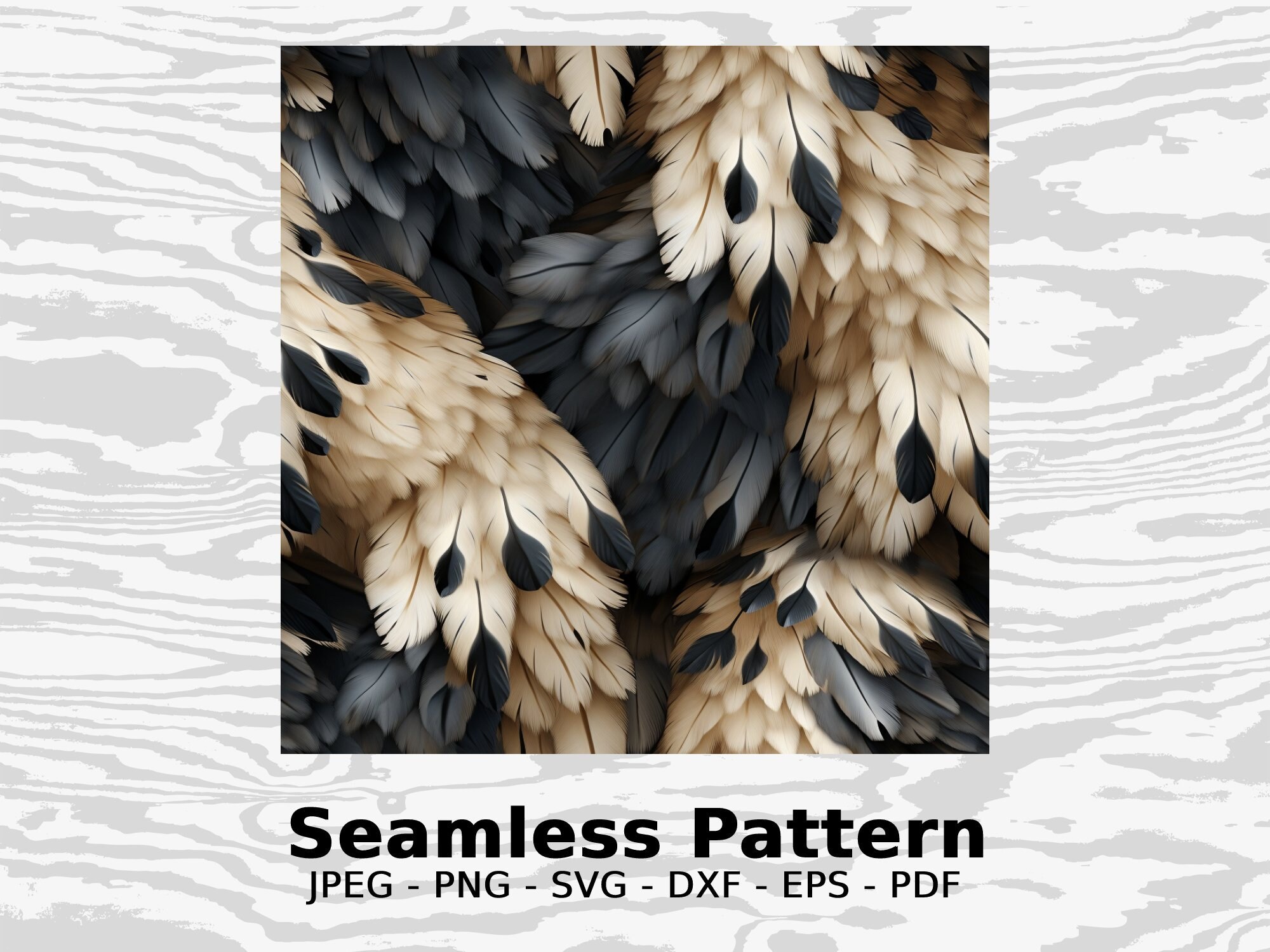 Falcon Plumage Pattern SVG Digital Paper SVG Seamless Pattern Comercial ...