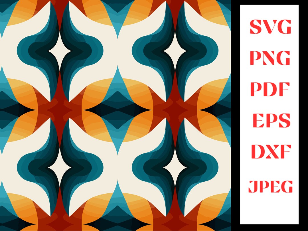 Abstract Simple_en-caustic Pattern SVG Digital Paper SVG - Etsy