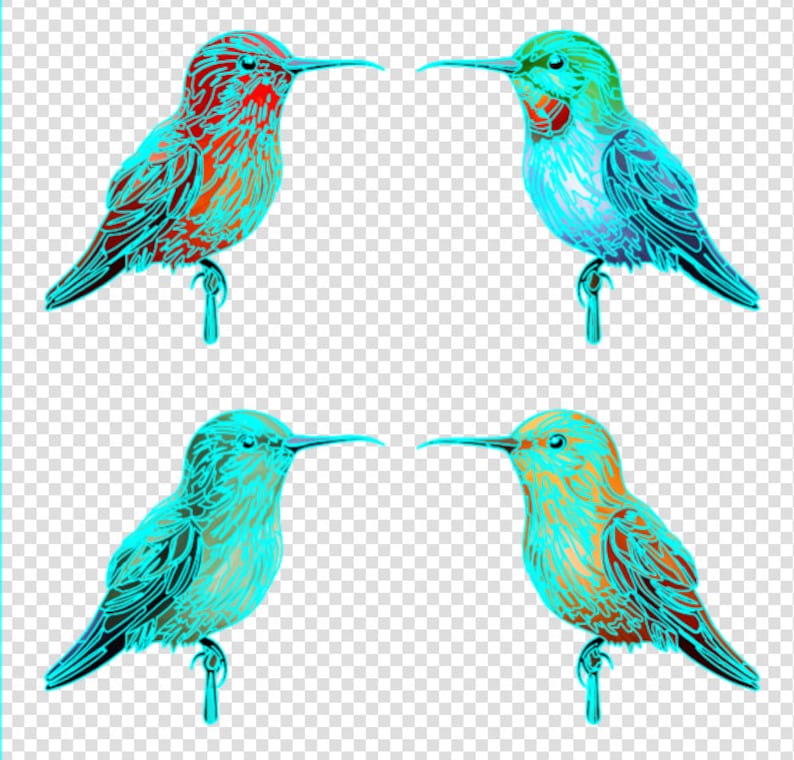 34 Hummingbird Bundle Svg Color / Hummingbird Clip Art SVG ...
