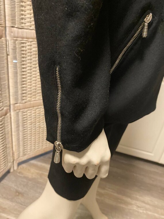 Mob Wife Era Black Dress Claude Rapp Made in Paris V… - Gem