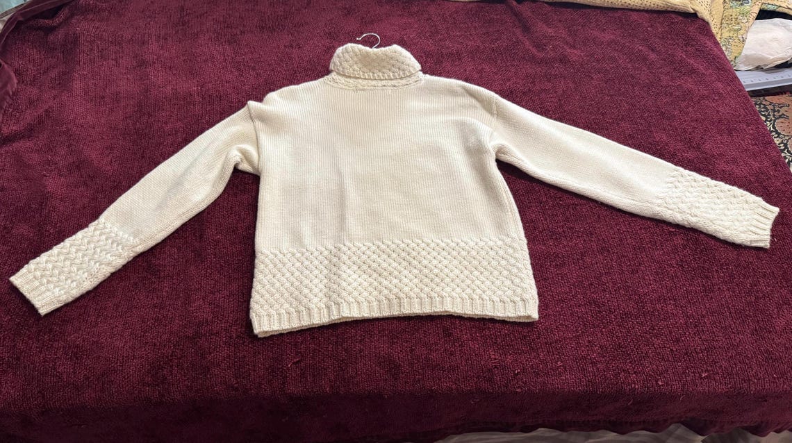 INIS CRAFT Sweater Made in Ireland Vintage 100% Merino Wool Large - Etsy