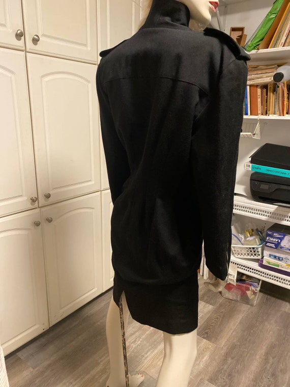 Mob Wife Era Black Dress Claude Rapp Made in Paris V… - Gem