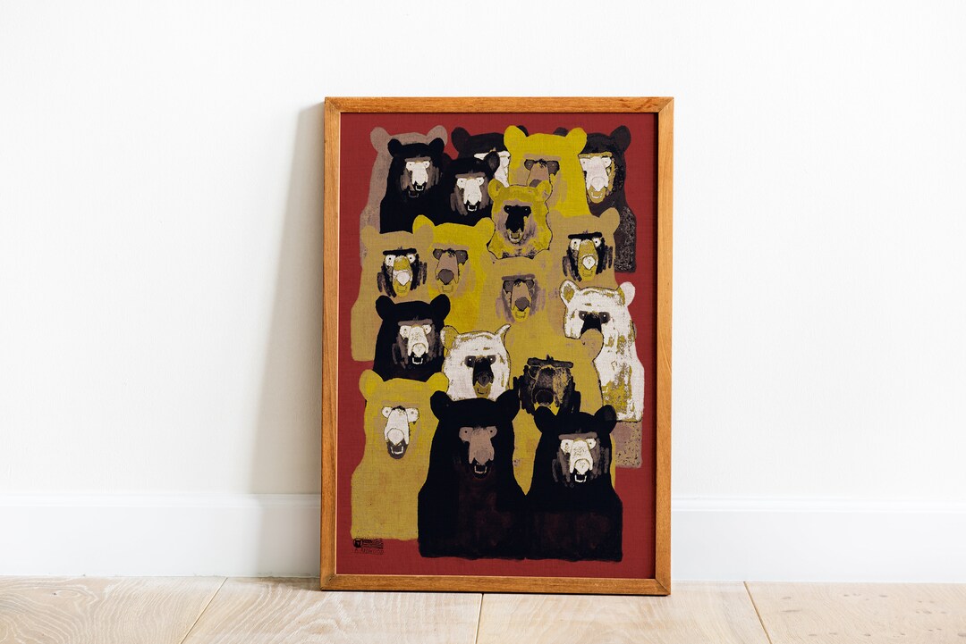 Bear Number 9, Fine Art Print Signed by Artist, Limited Print, Original ...