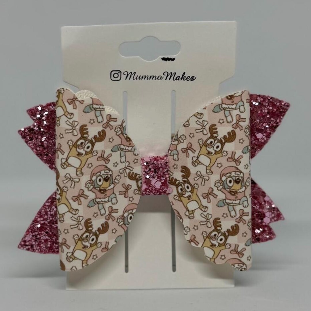 Mega Bow Clip Christmas Sister Dogs - Etsy