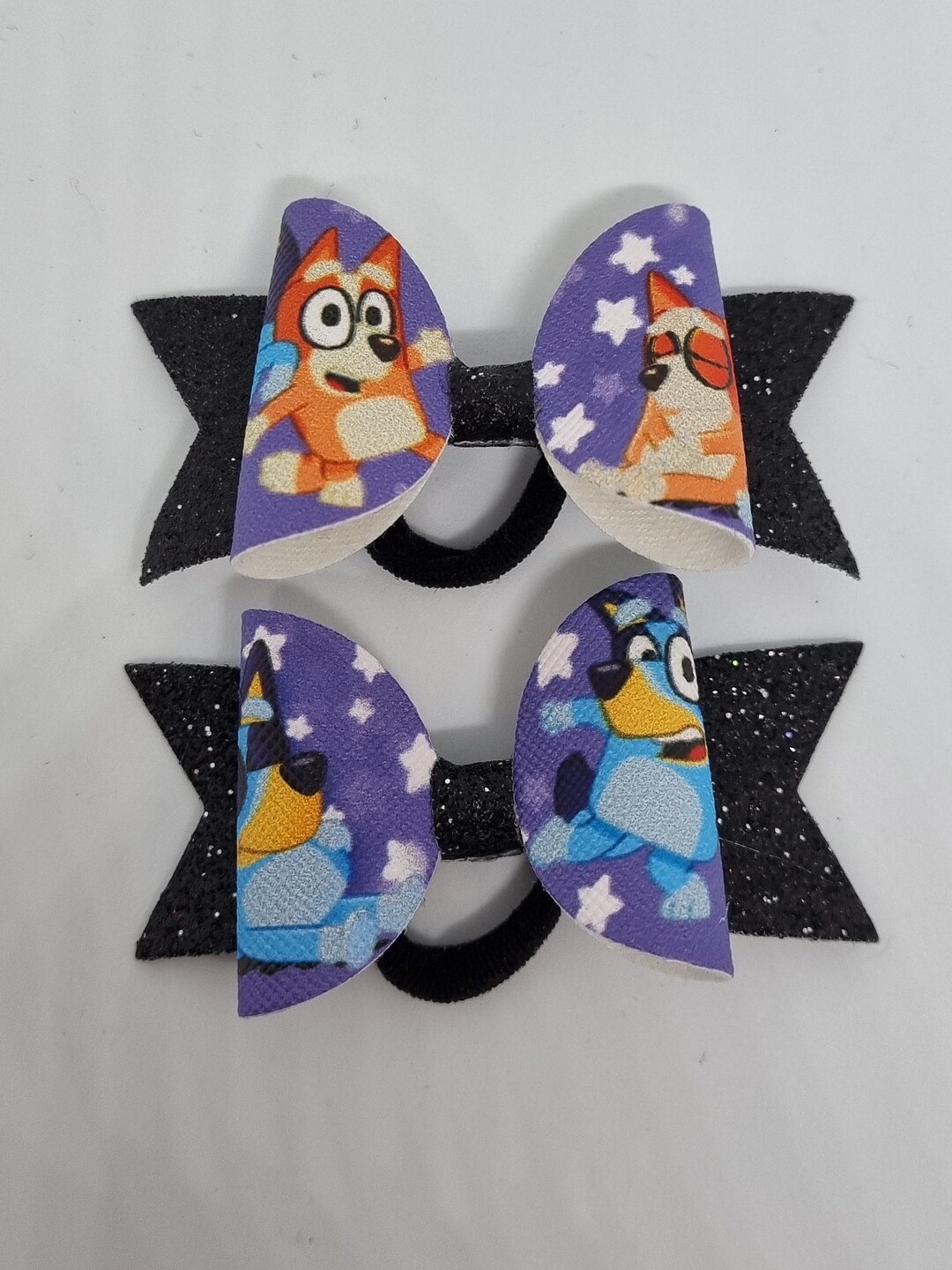 Pig Tail Bows Sleepy Bluey & Bingo - Etsy Australia