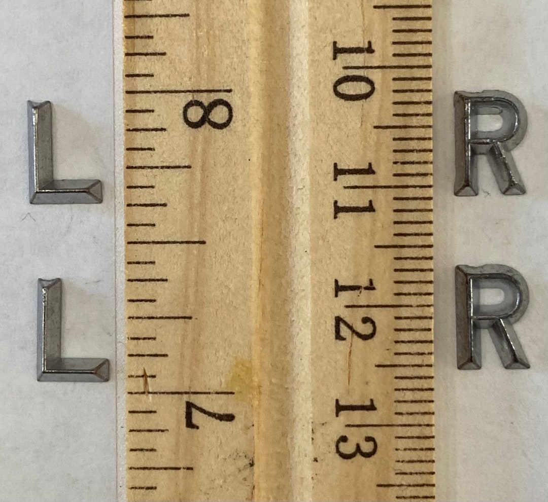 3/8 Inch Lead L and R Letters for X-ray Markers, Perfect When Space is ...