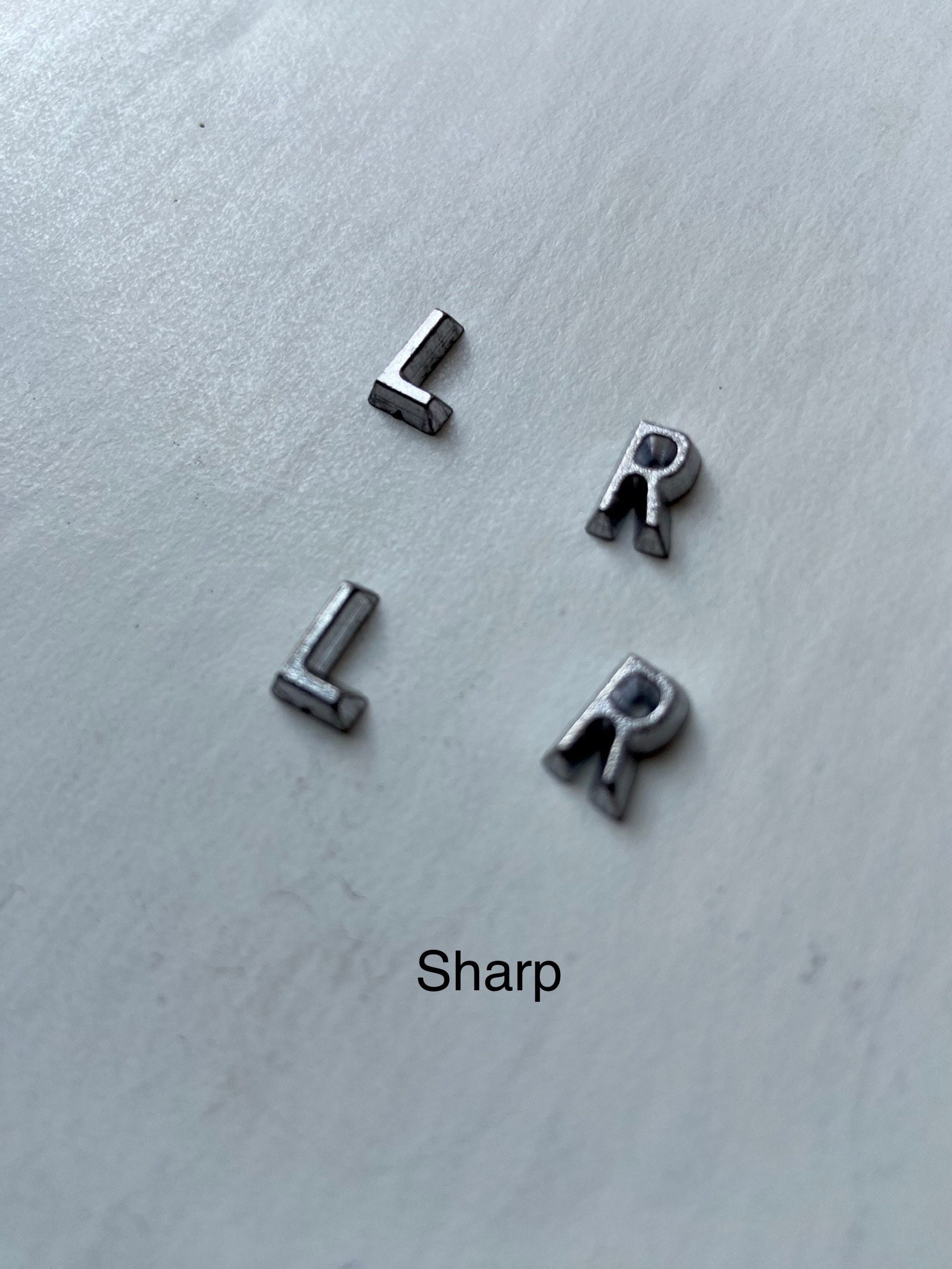 3/8 Inch Lead L and R Letters for X-ray Markers, Perfect When Space is ...