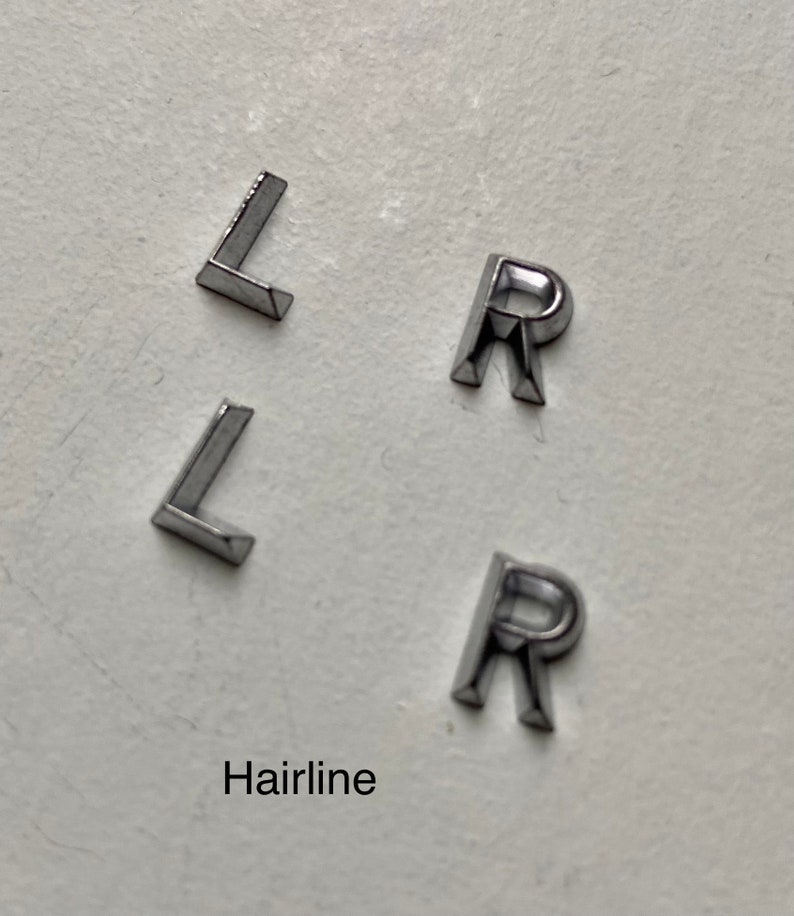 3/8 Inch Lead L and R Letters for X-ray Markers, Perfect When Space is ...